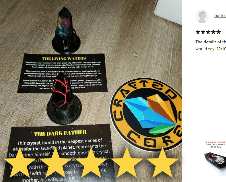 Crafted Cores – Kyber Crystals That Connect You to the Force